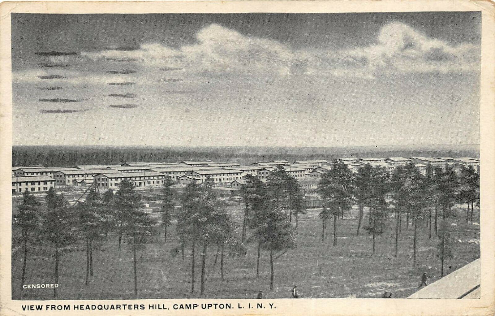 Camp Upton Long Island New York 1918 WWI Postcard View from ...