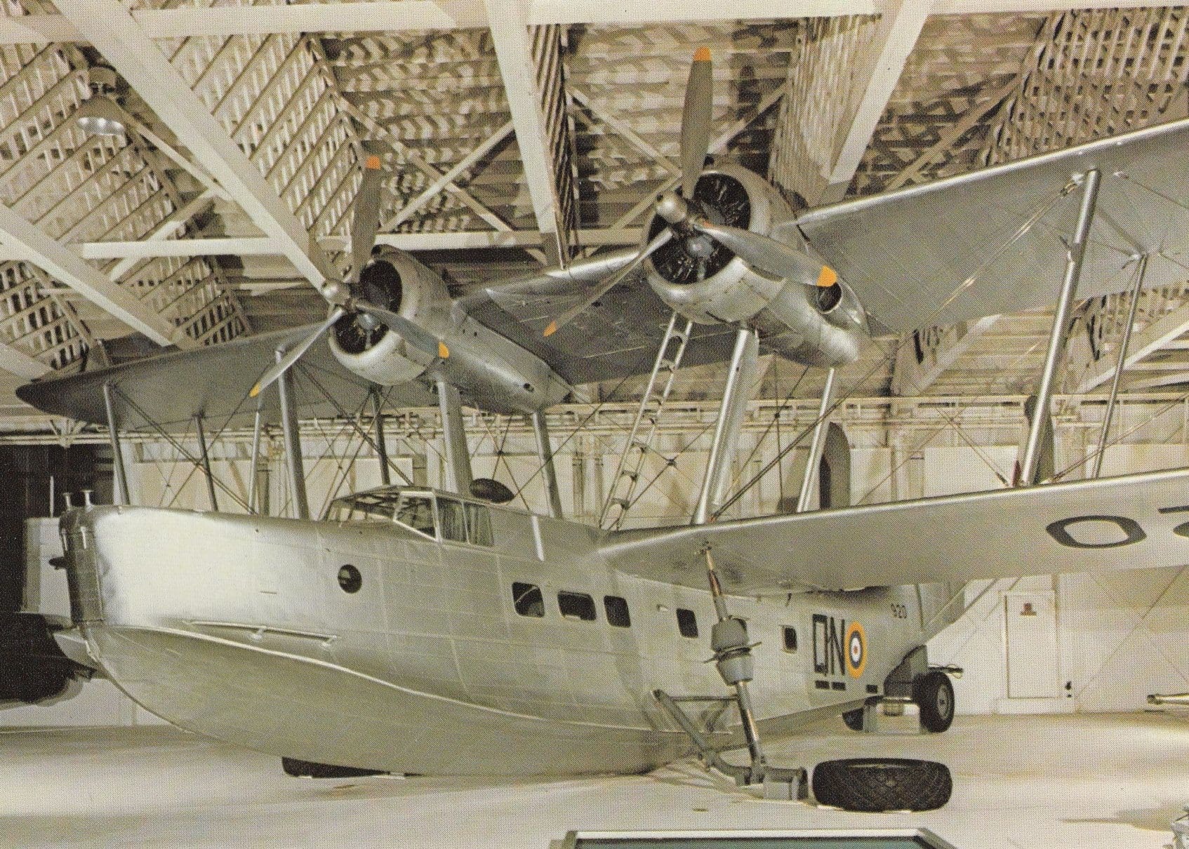 Vickers Submarine Stranraer Museum Exhibit WW2 War Plane Postcard ...