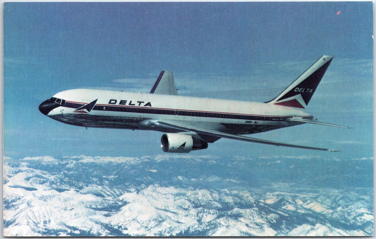 Vintage Postcard Delta Airlines Boeing 767 in Mid-Flight (0442-02630 ...