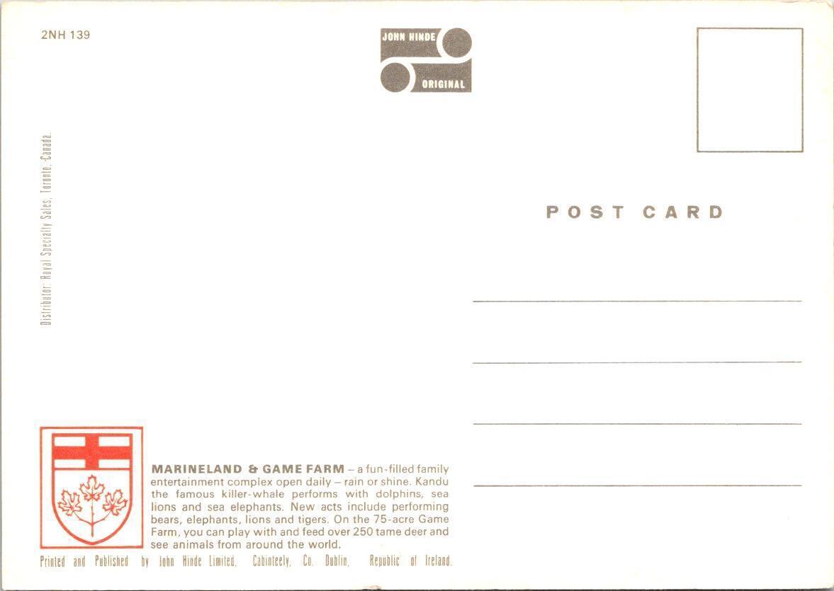 Niagara Falls Canada MARINELAND & GAME FARM~ZOO Dolphins~Flip/Nemo+ 4X6 ...