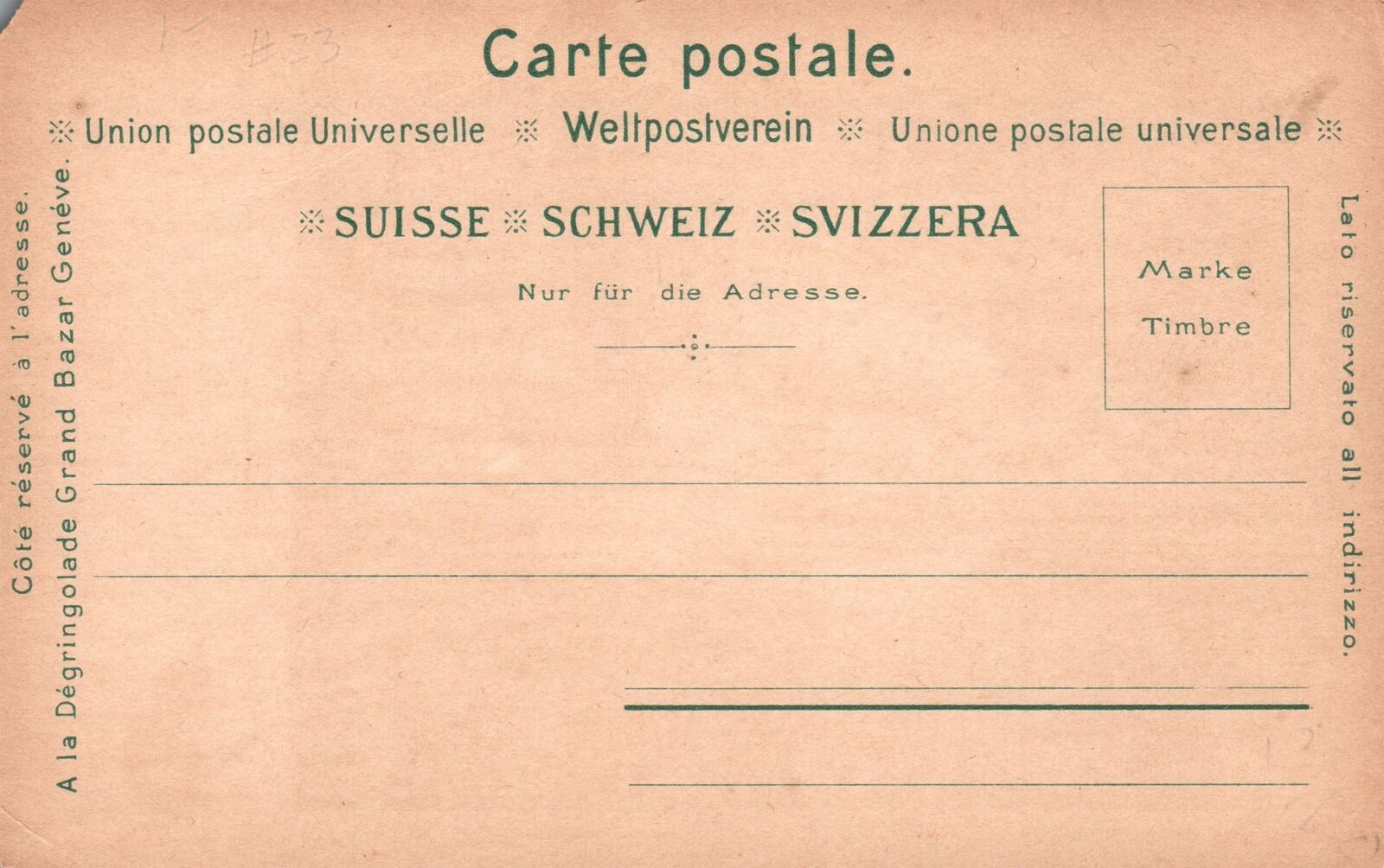 Vintage Postcard 1900s Vaud Culture Traditional Costume of Canton ...