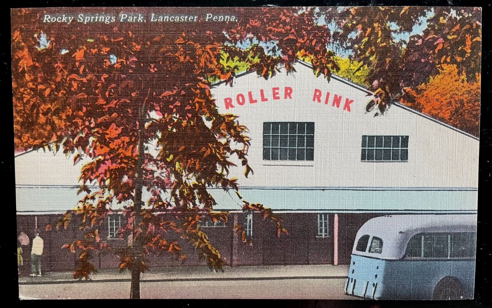 Vintage Postcard 1930-1945 Rocky Springs Park Roller Rink, Lancaster ...
