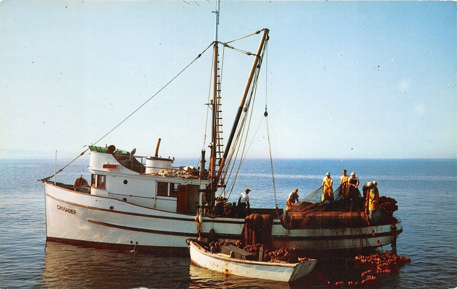 Washington~Puget Sound Salmon Fishing Boat "Crusader"~Fishermen @ Work ...