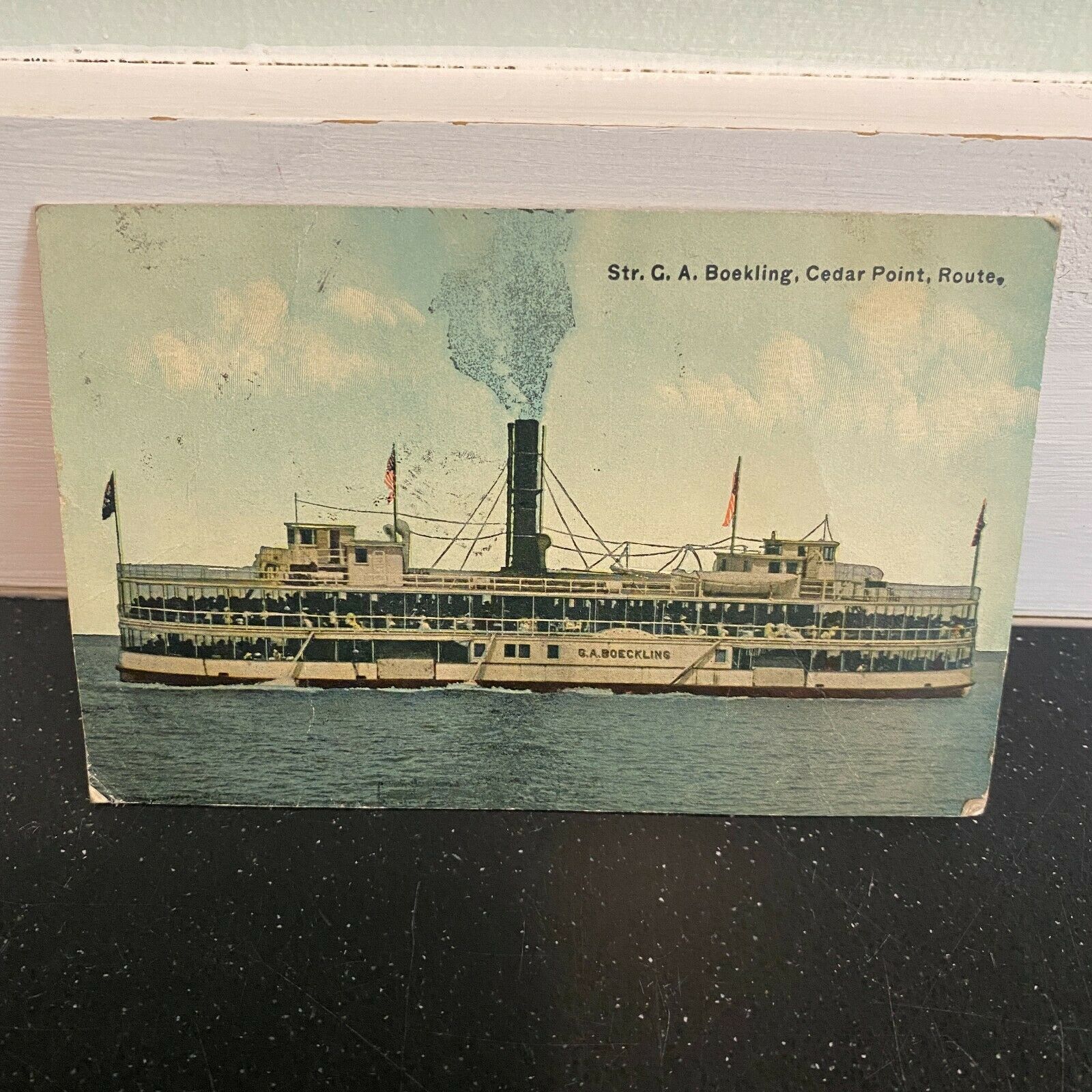 Cedar Point Steamer Postcard Divided Back Vintage Steamship GA ...