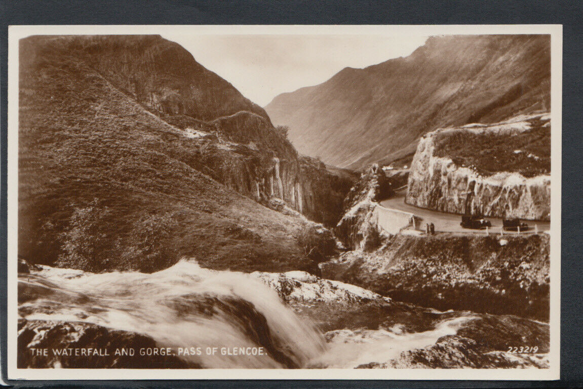 Scotland Postcard - The Waterfall and Gorge, Pass of Glencoe RS13652 ...
