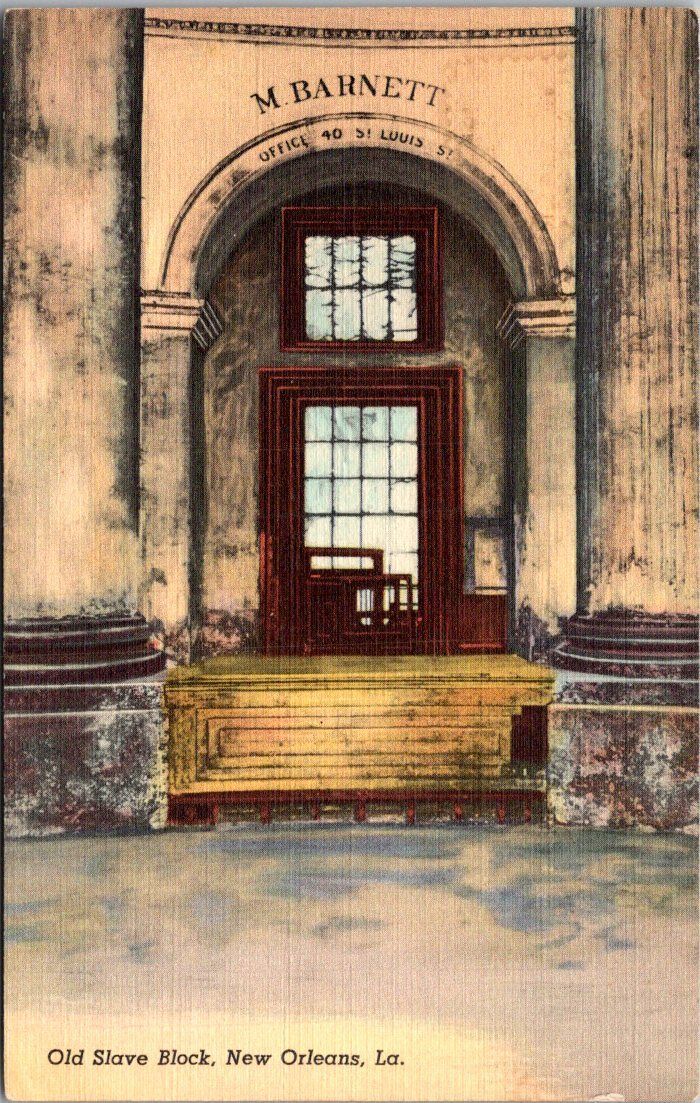 Louisiana New Orleans The Old Slave Block Curteich | United States ...