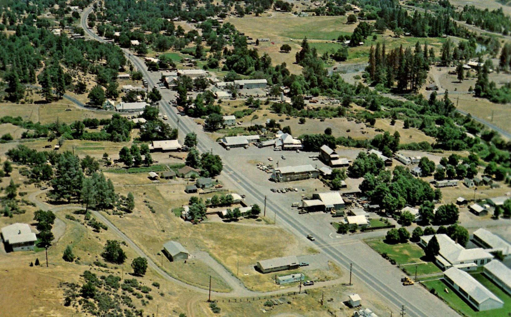 Hayfork, California - View of the city in Trinity County - c1950 ...