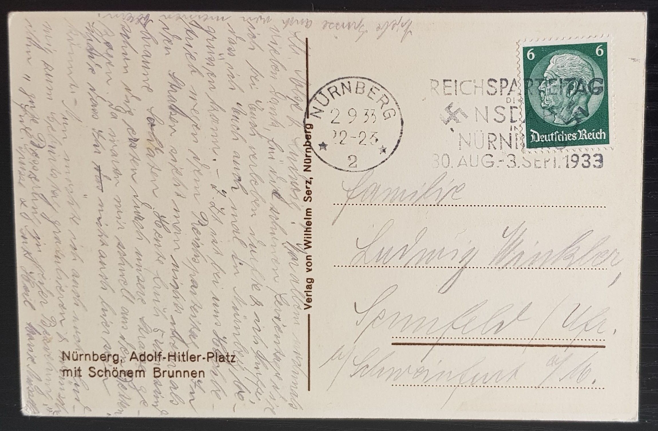 Germany Third 3rd Reich Original Propaganda Card Nsdap Nazi Nuremberg ...