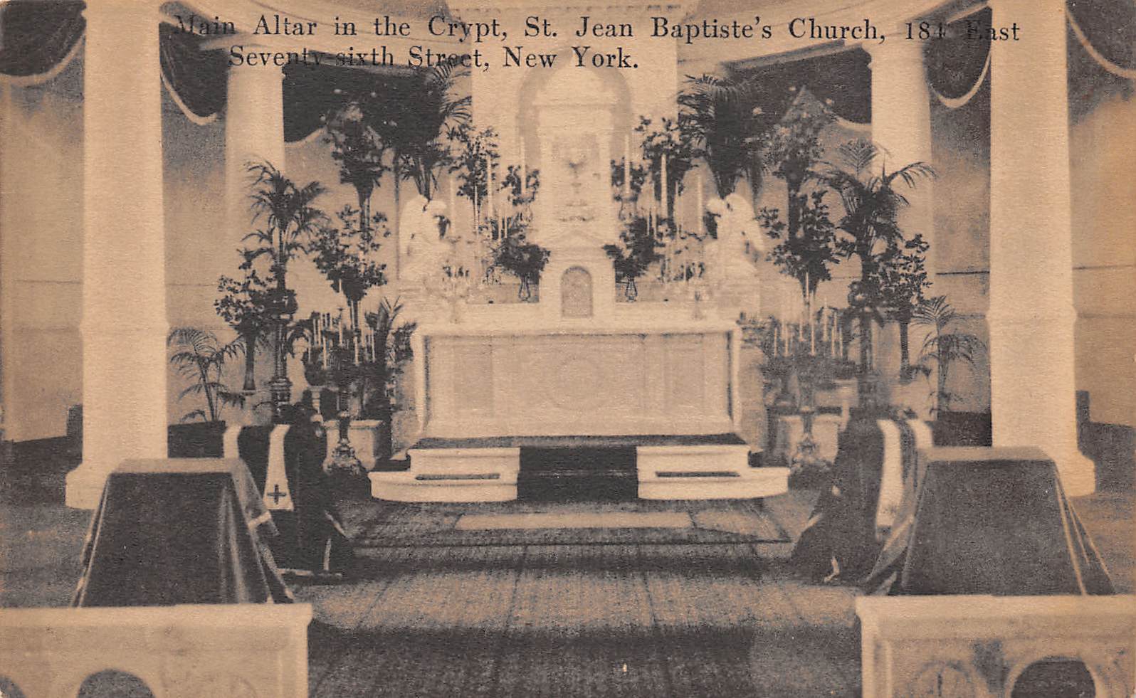 New York City New York St. Jean Baptiste Church, Main Altar In Crypt PC ...
