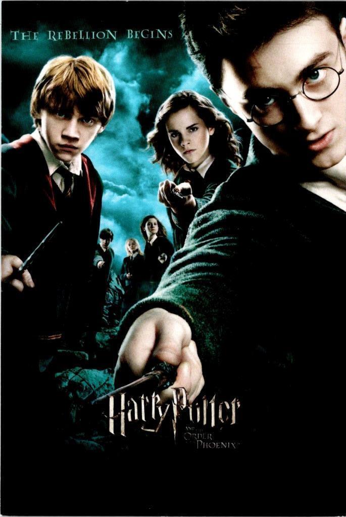 4X6 Advertising Promo Postcard HARRY POTTER The Exhibition ORDER OF THE ...