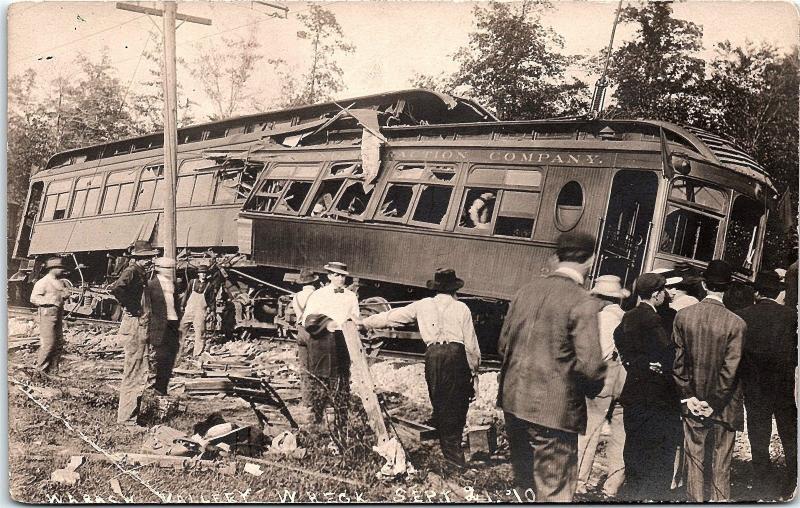 RPPC IN Kingsland Wabash Valley Train Wreck 1910 Real Photo Postcard #2 ...