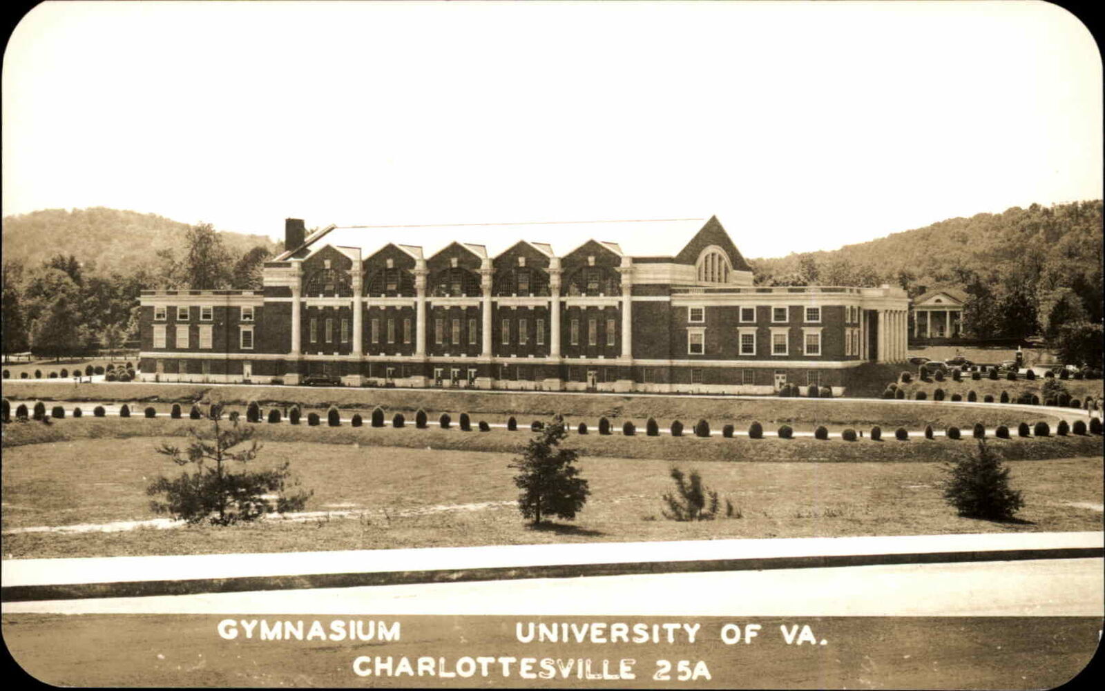 Charlottesville University of Virginia VA Gymnasium Real Photo Vintage ...