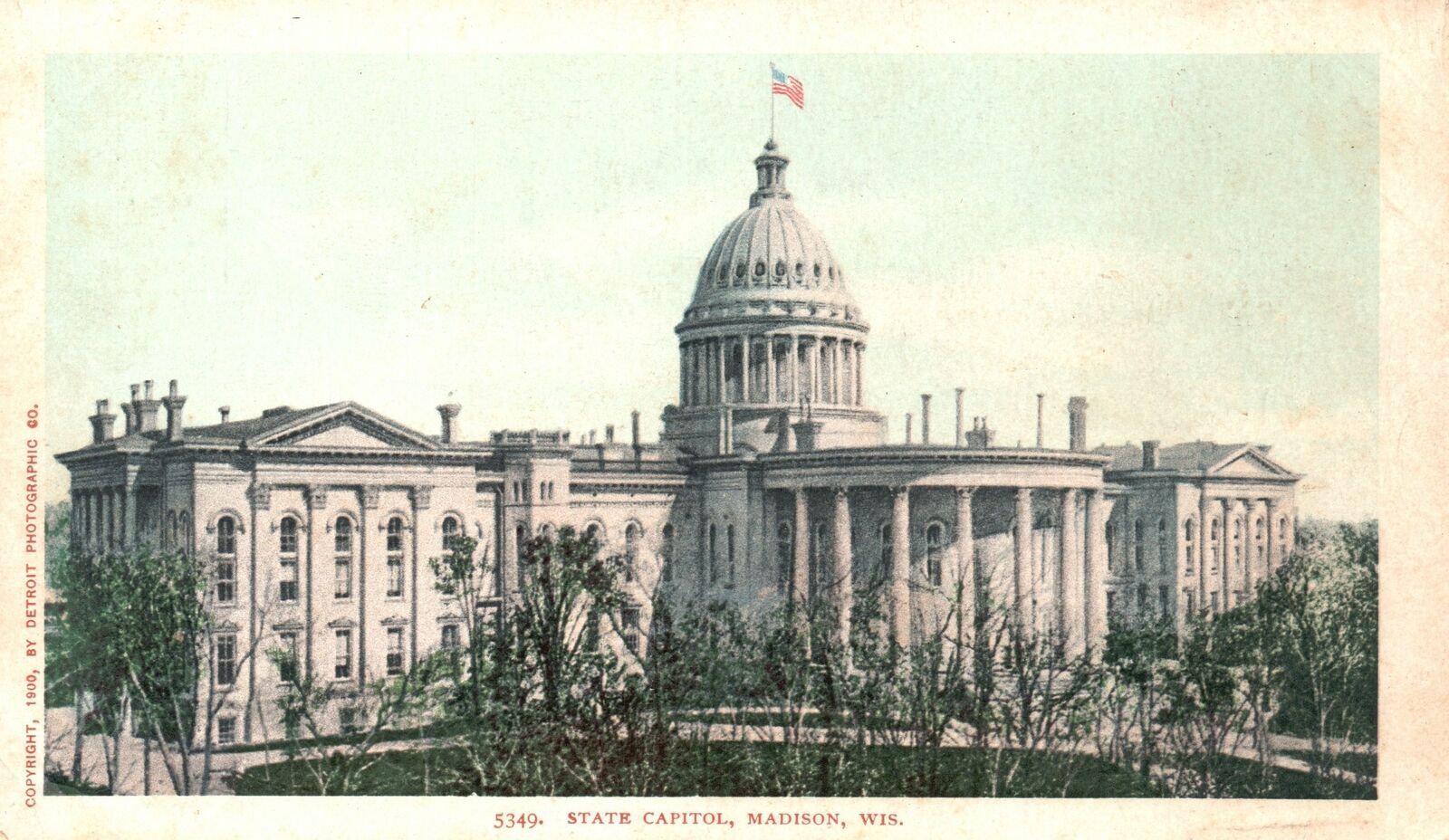 Vintage Postcard State Capitol Building Historical Landmark Madison ...