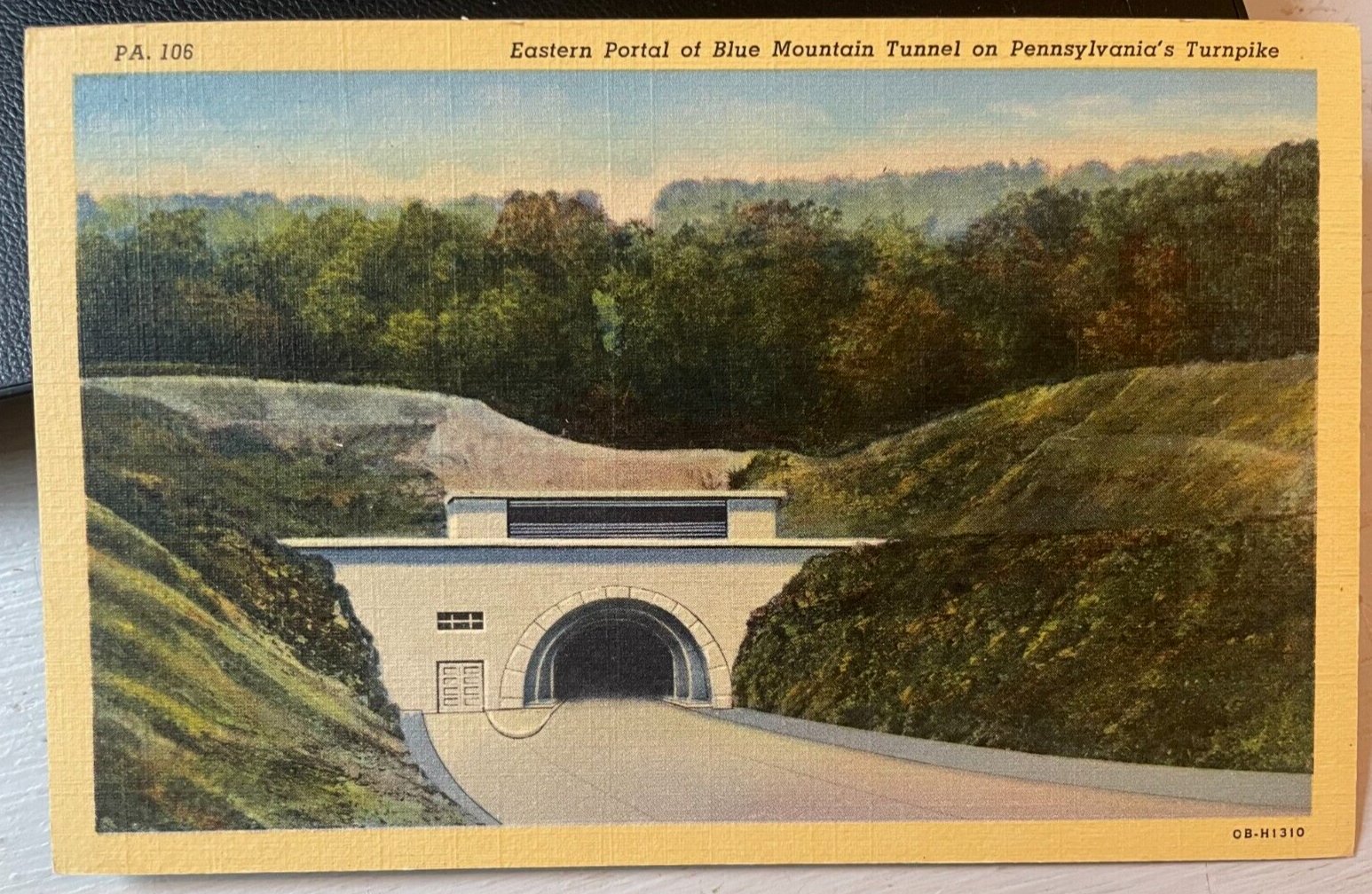 Vintage Postcard 1940 Eastern Portal Blue Mountain Tunnel Pennsylvania ... Vintage Postcard 1940 Eastern Portal Blue Mountain Tunnel Pennsylvania ...