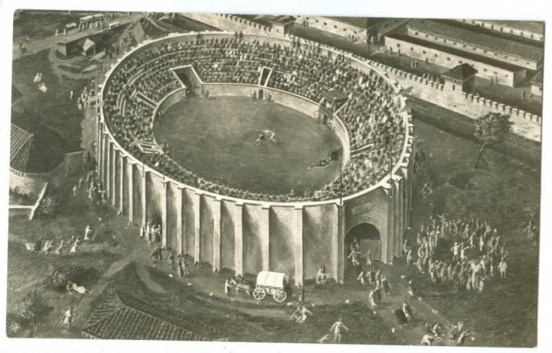 The Roman Legionary Fortress of Isca, The Amphitheatre, in the National ...