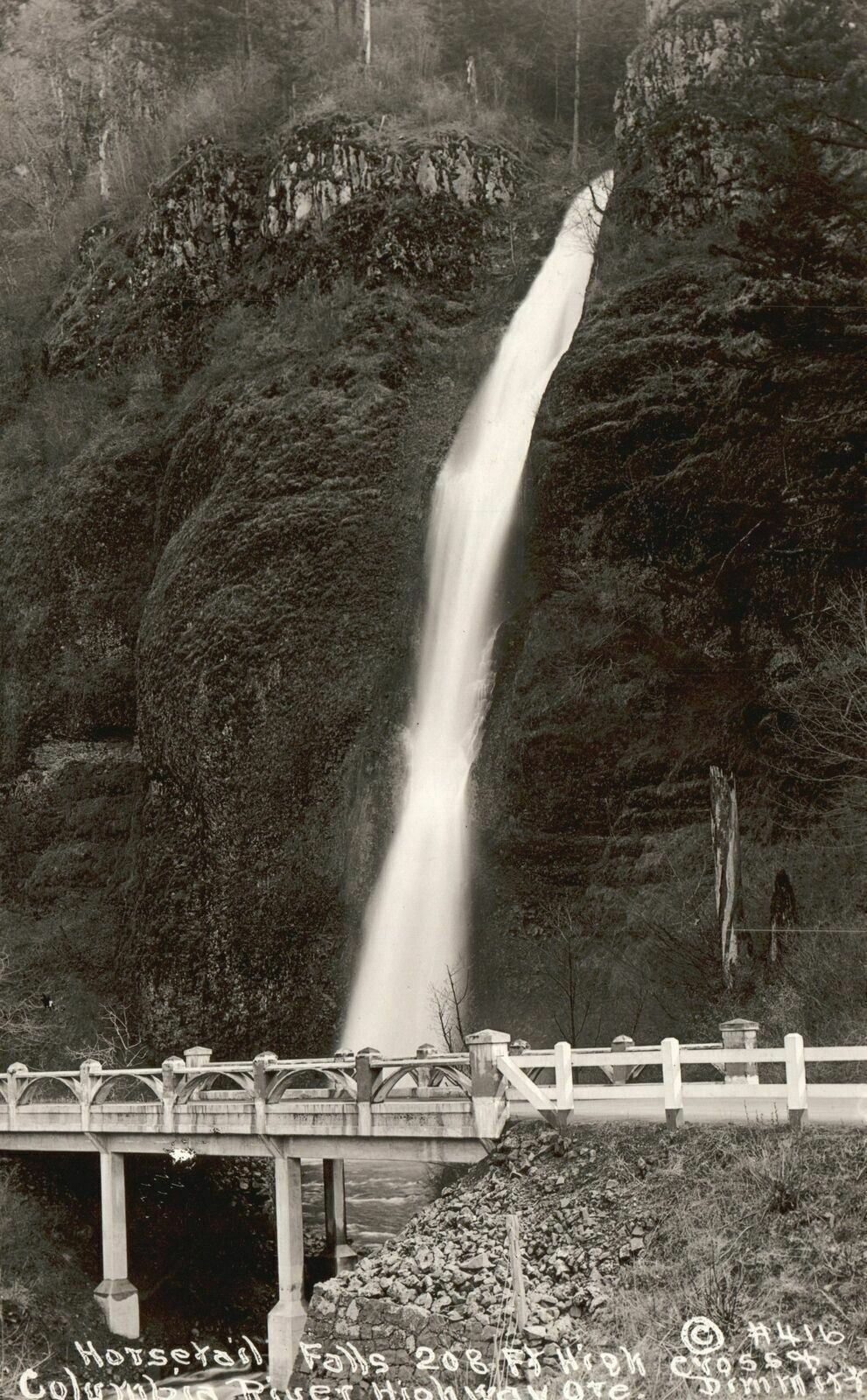 Vintage Postcard 1900's Horsetail Falls Columbia River Highway Oregon ...