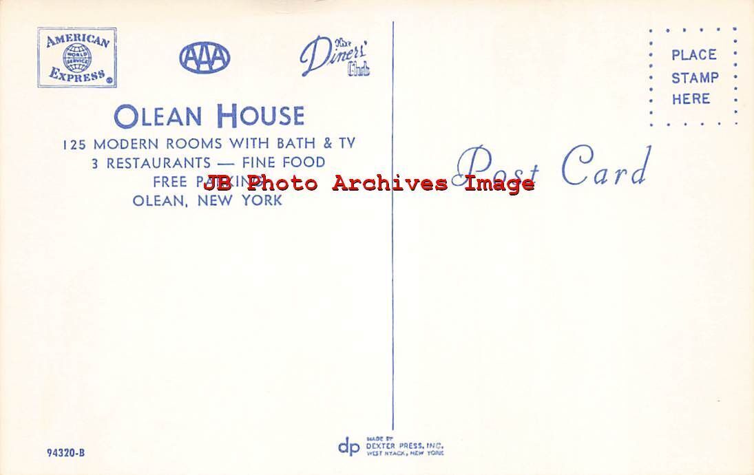 NY, Olean, New York, Olean House Motel, Coffee Shop, Interior, Dexter ...