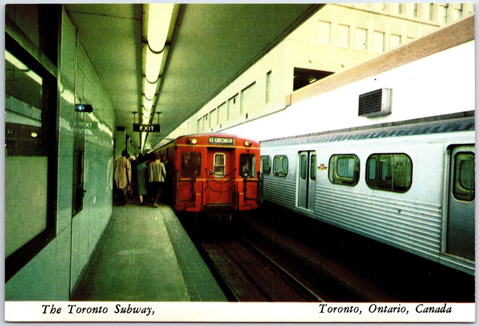 Vintage Continental Sized Postcard the Toronto Subway System C. 1960s ...