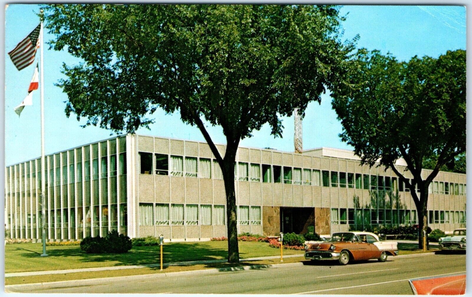c1960s Waterloo, IA New City Hall Completed 1965 Photo Chrome Postcard ...