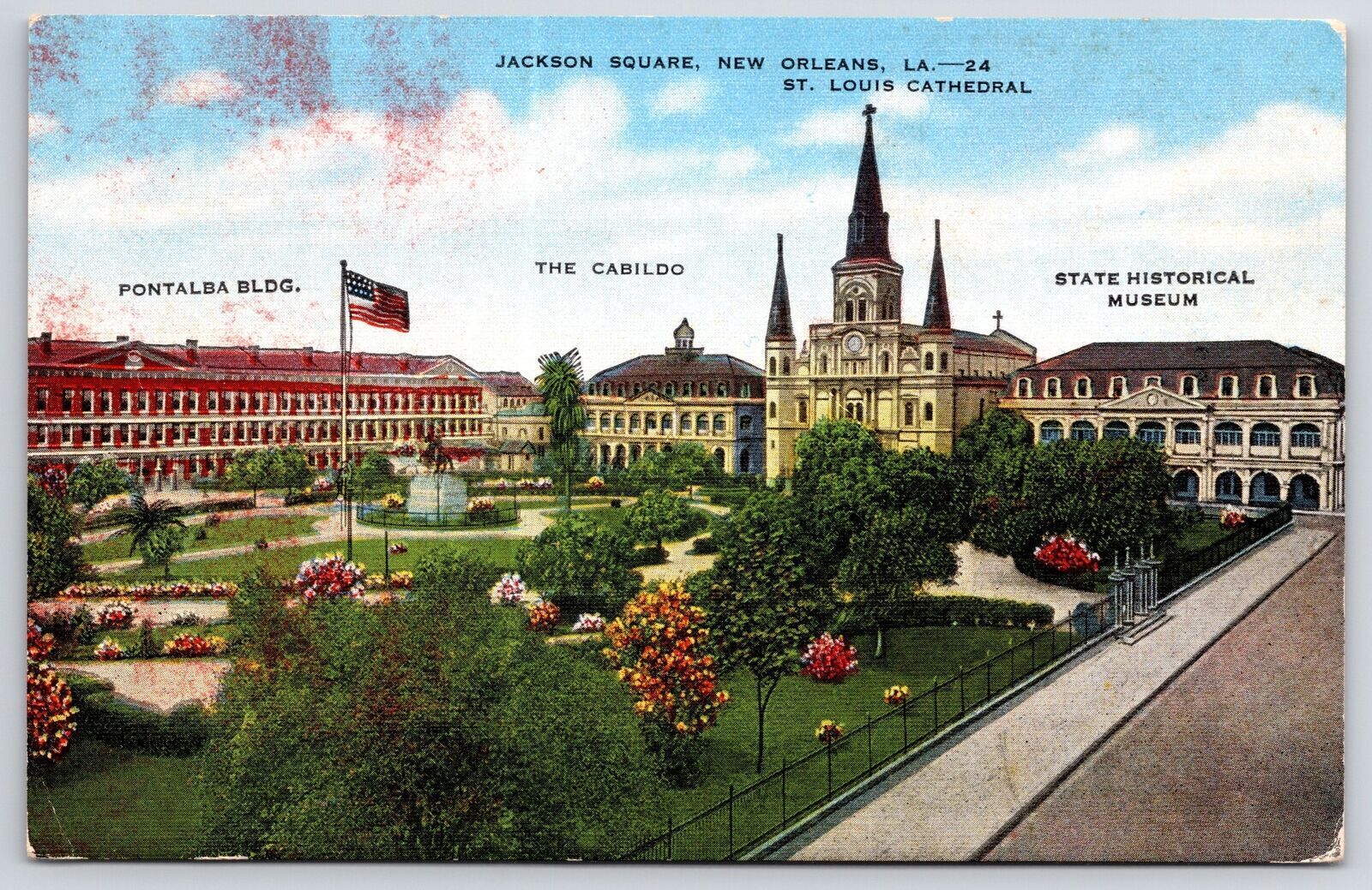Jackson Square New Orleans Louisiana St. Louis Cathedral State Museum ...