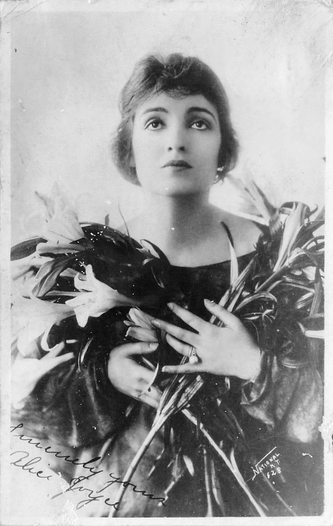 ALICE JOYCE Silent Film Actress Movie Star c1910s RPPC Vintage Photo ...