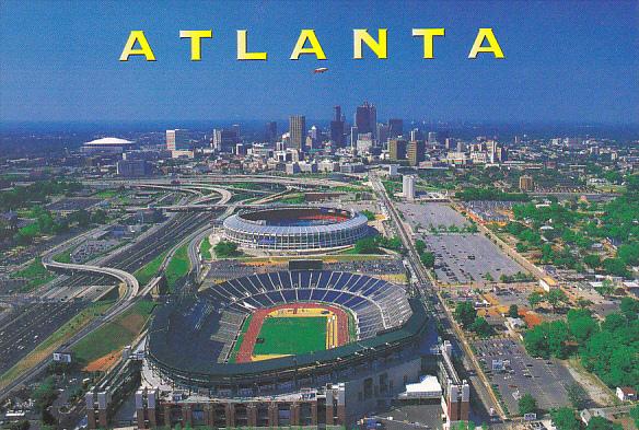 Atlanta Fulton County Stadium and Centennial Olympic Stadium Atlanta ...