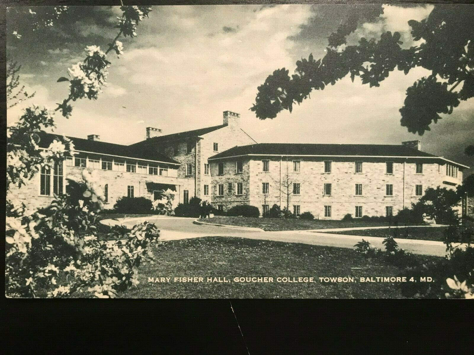 Vintage Postcard 1915-1930 Mary Fisher Hall Goucher College Towson ...
