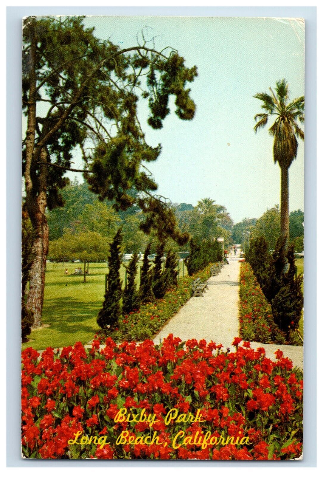 Vintage Bixby Park Long Beach California. Postcard P71E | United States ...
