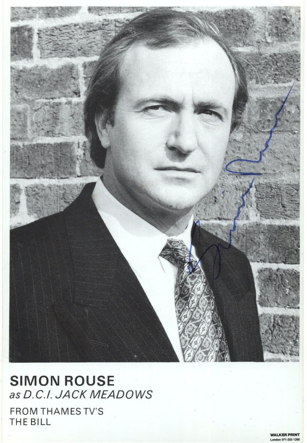 Simon Rouse The Bill Rare ITV Hand Signed Cast Card Photo | Topics ...