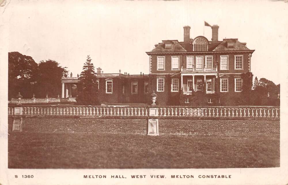 Melton Constable England Melton Hall West View Vintage Postcard AA70167 ...