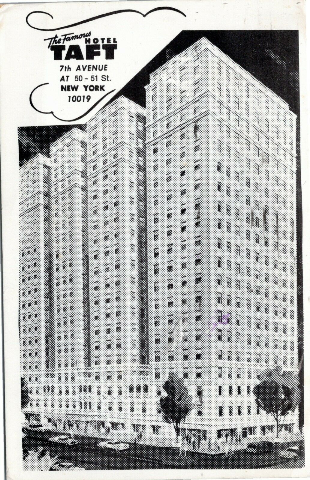 The Famous Hotel Taft - Renowned New York City postcard | United States ...