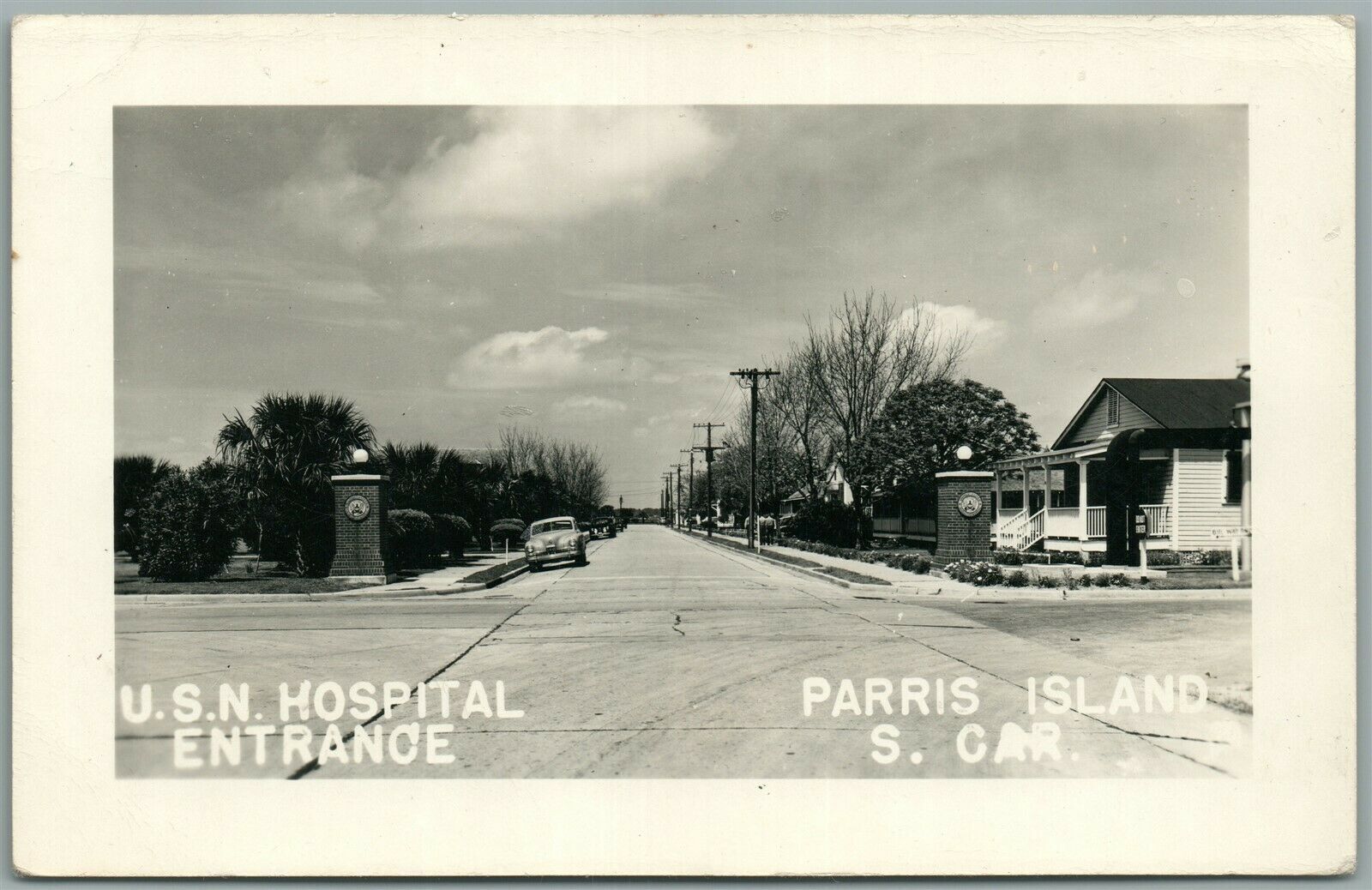 Parris Island SC USN Hospital Vintage Real Photo Postcard Rppc | United ...