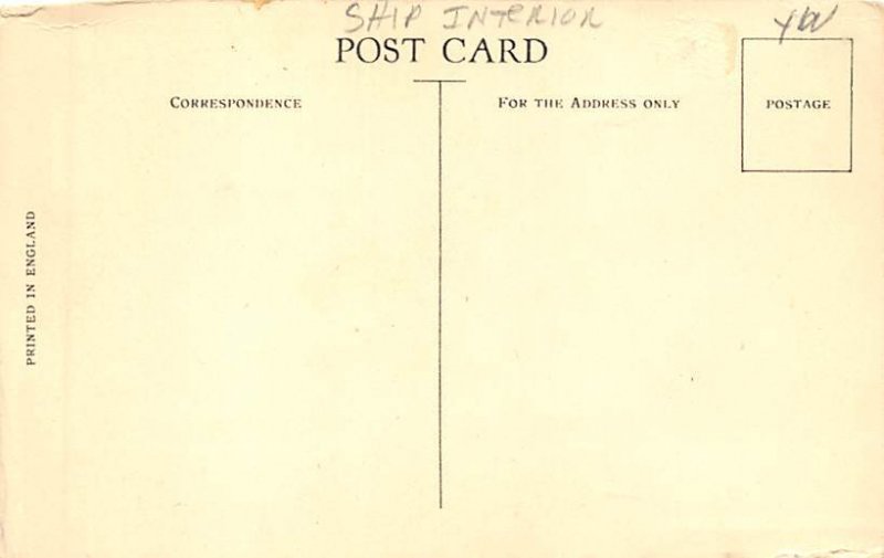 RMS Samaria Dining Room Cunard Line Ship Unused | Topics - Other ...