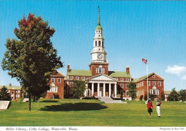 Maine Waterville Miller Library Colby College | United States - Maine ...
