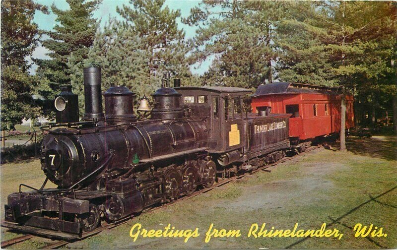 1960s Rhinelander Logging Museum Train 1960s Wisconsin Postcard 20-9064 ...
