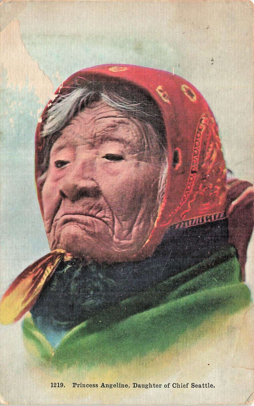 Native American Princess Angeline Daughter of Chief Seattle~1912 Lowman ...