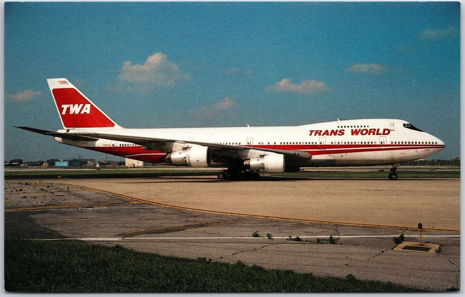 Airplane TWA, Trans World Airlines, Boeing 747-284B Largest Airliner ...