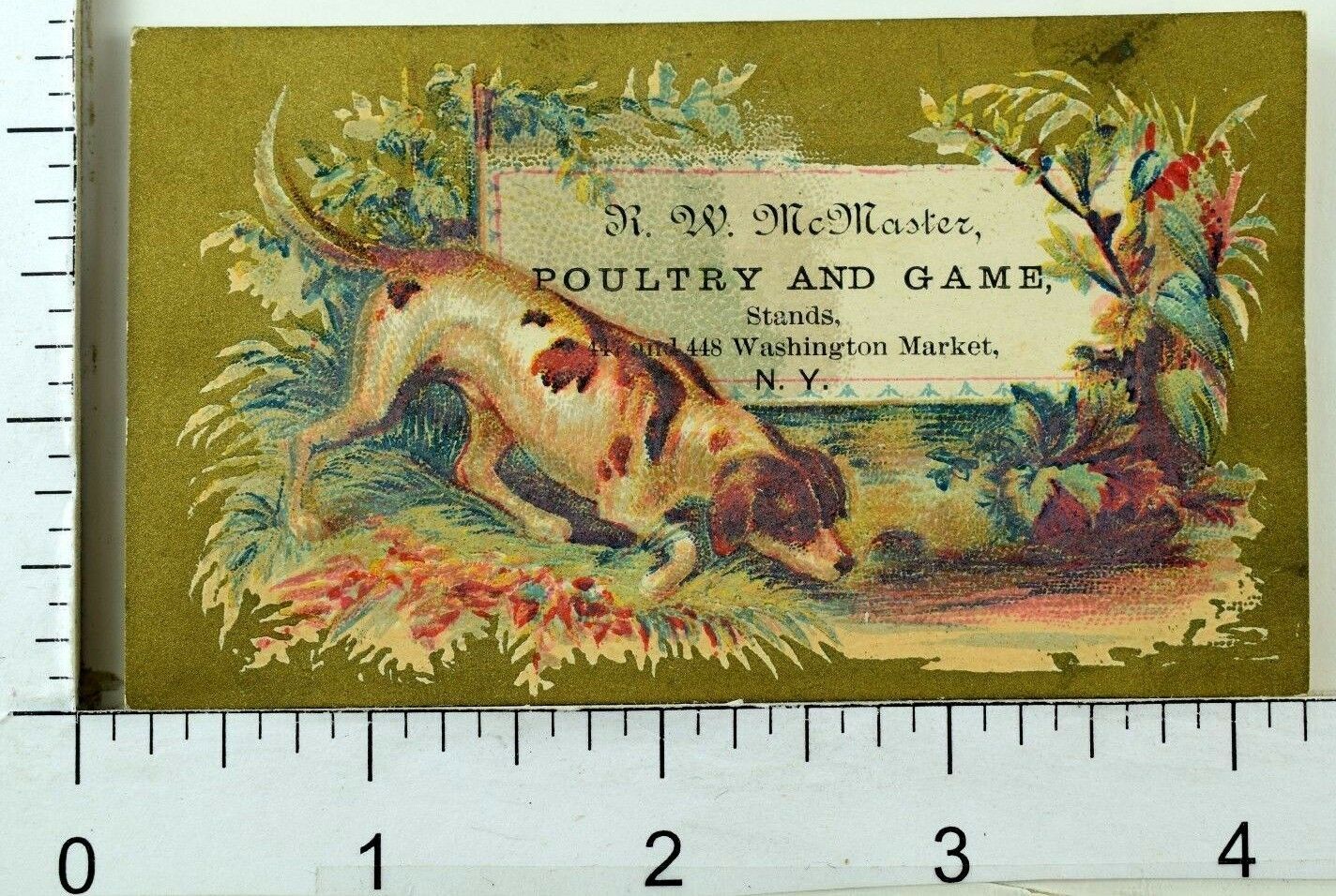 1870's-80's R.W. McMaster Poultry & Game Stands Washington Market, NY ...