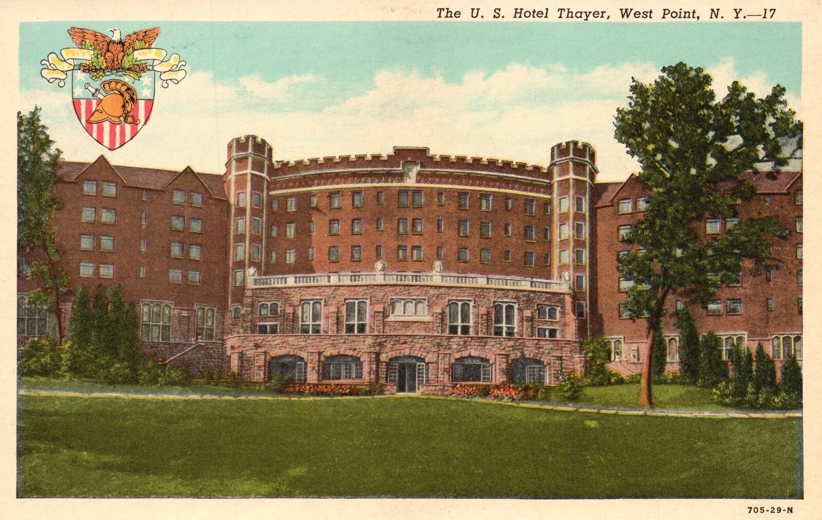 Vintage Postcard U. S. Hotel Thayer Building West Point New York NY ...