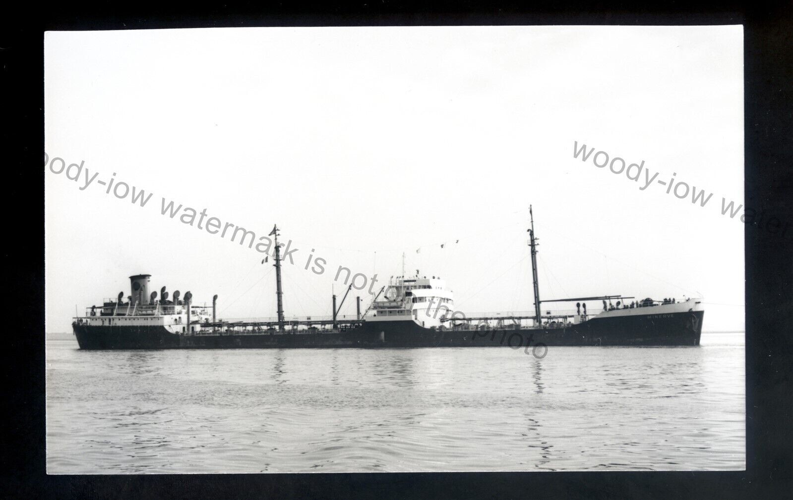 ta2107 - Shell Oil Tanker - Minerve - built 1944 - photograph 5.5 x 3.5 ...