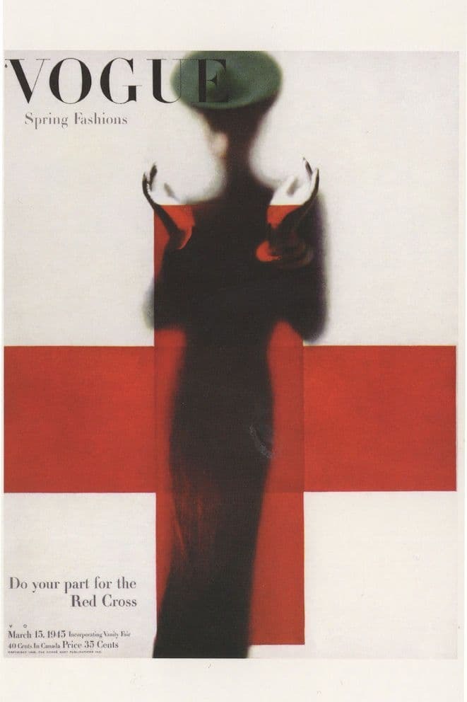 Red Cross Flag Vogue War Magazine WW2 1945 Magazine Postcard | Topics ...