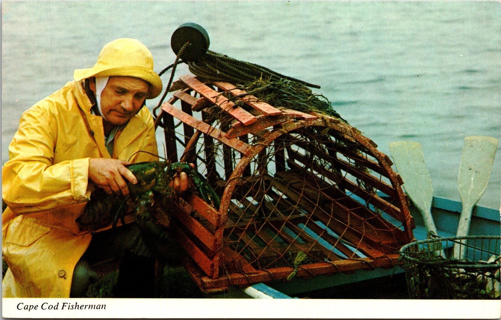 Cape Cod Fisherman Prize Lobster Catch Crab Trap Cape Cod Mass Chrome ...