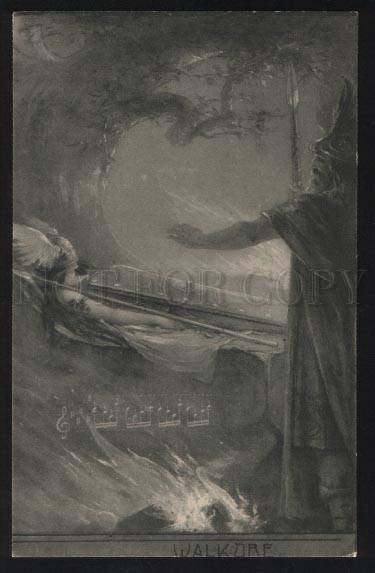 3101566 WAGNER OPERA Valkyrie WALKURE ART NOUVEAU Vintage PC | Topics ...