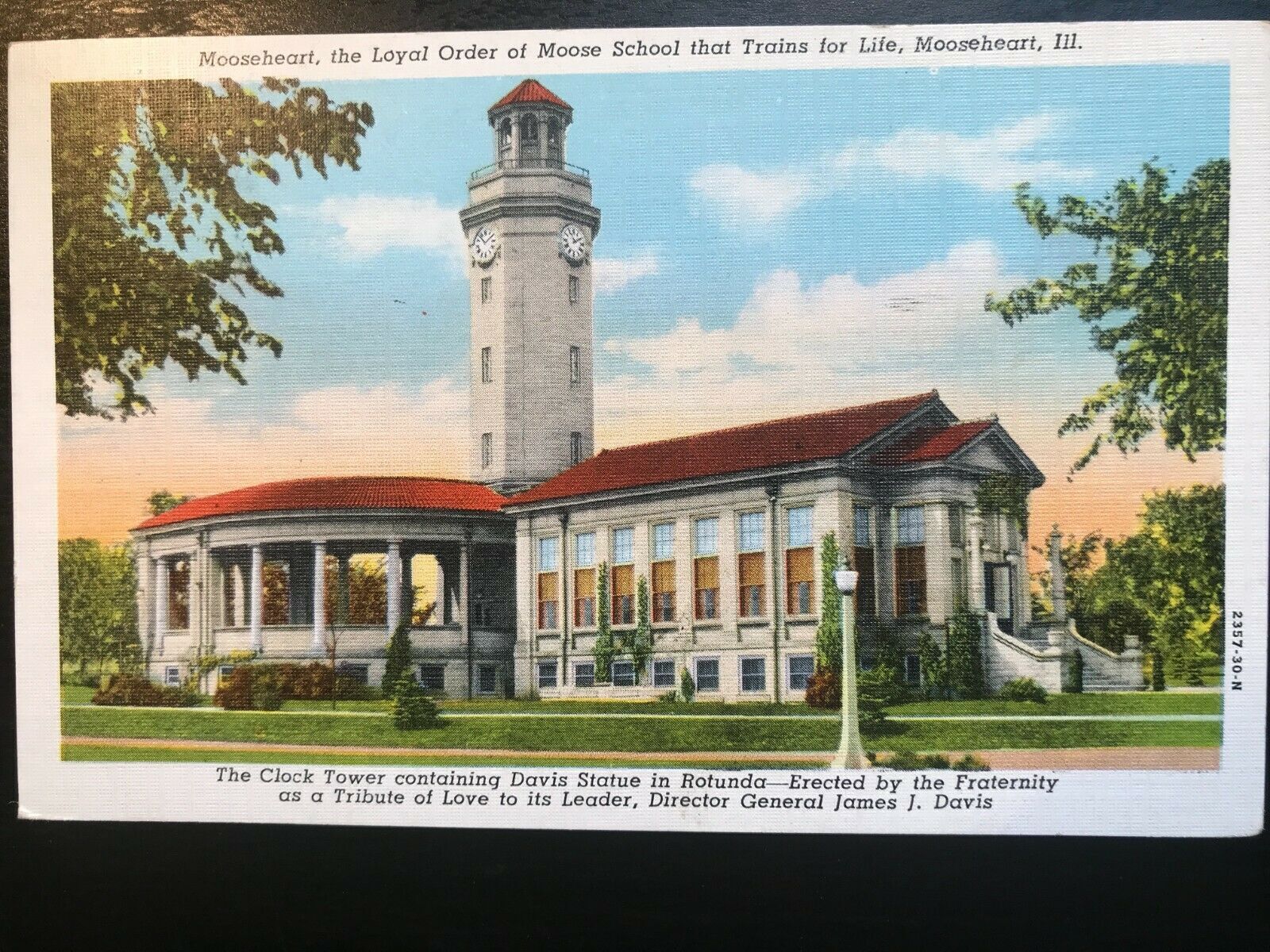 Vintage Postcard 1944 Mooseheart Loyal Order of Moose School Mooseheart ...