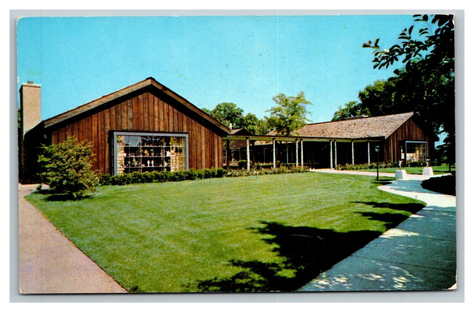 Vintage 1960's Postcard Old Spinning Wheel Fred Harvey Restaurant ...