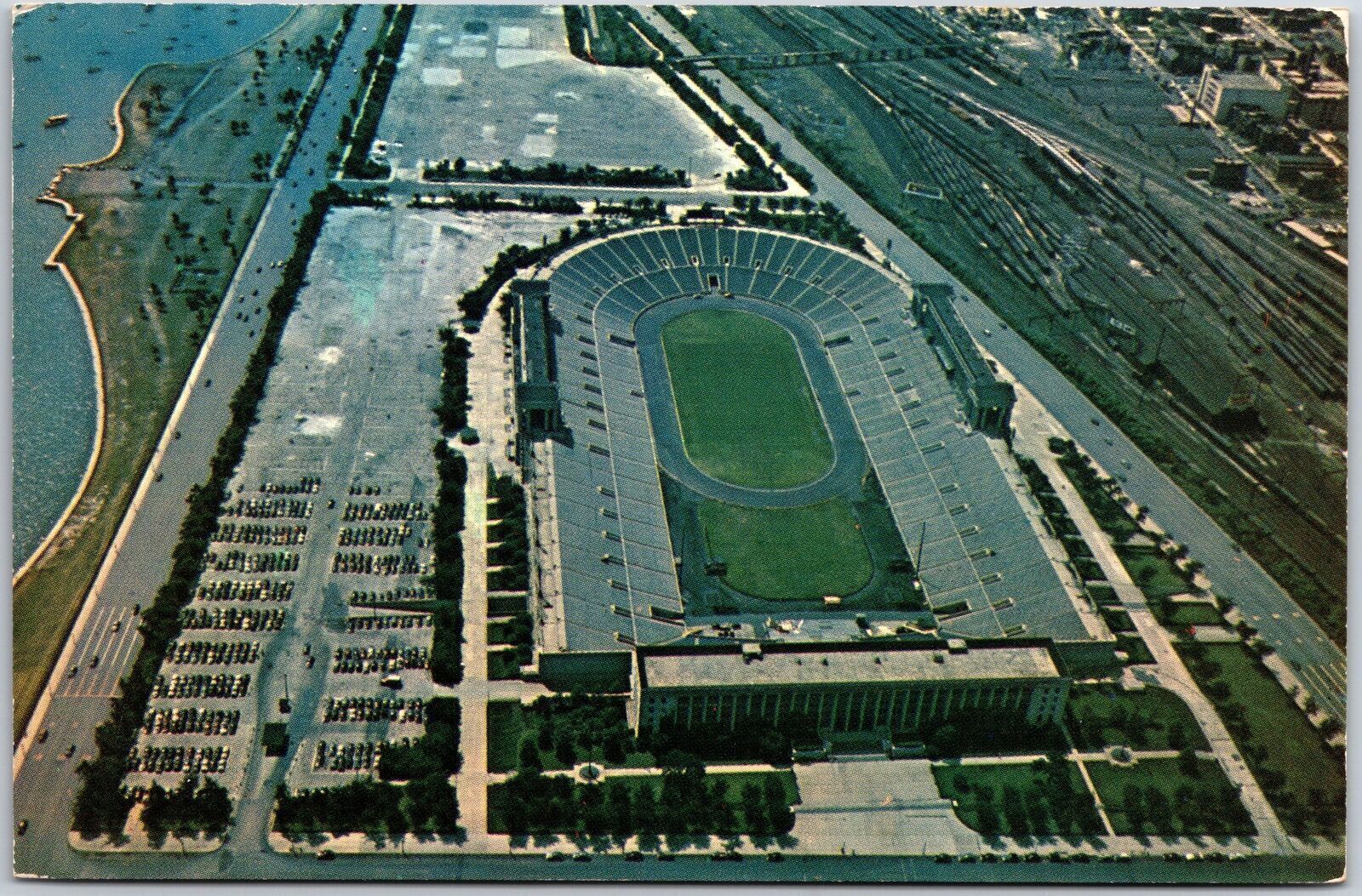 Soldier's Field Chicago Illinois IL Mammoth U-Shaped Stadium Grant ...