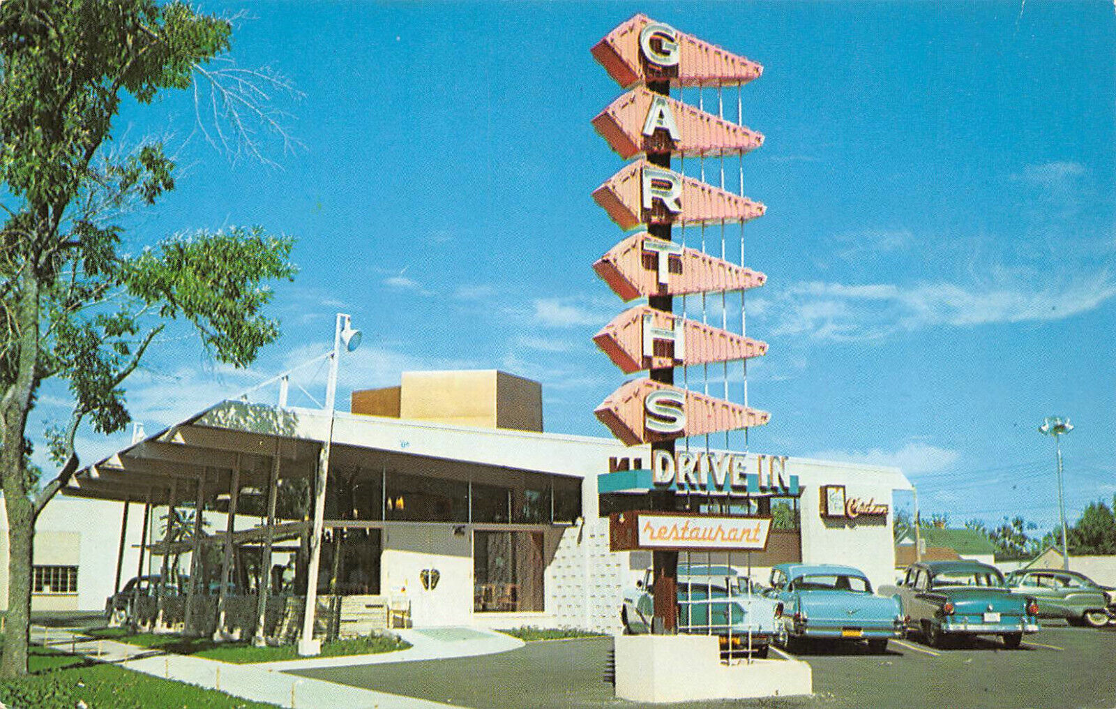 Colorado Springs GARTH'S Roadside Drive-In Diner Cars 1950s Vintage ...
