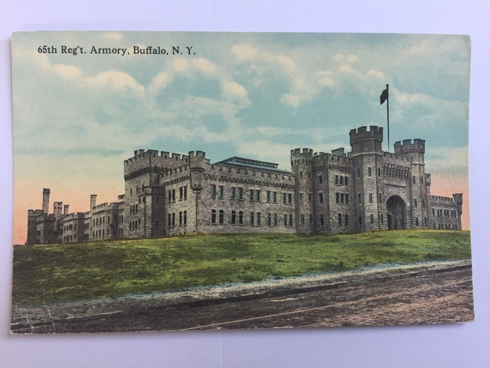 Buffalo NY Reg't Reg. Regiment Armory Building Military Vintage ...