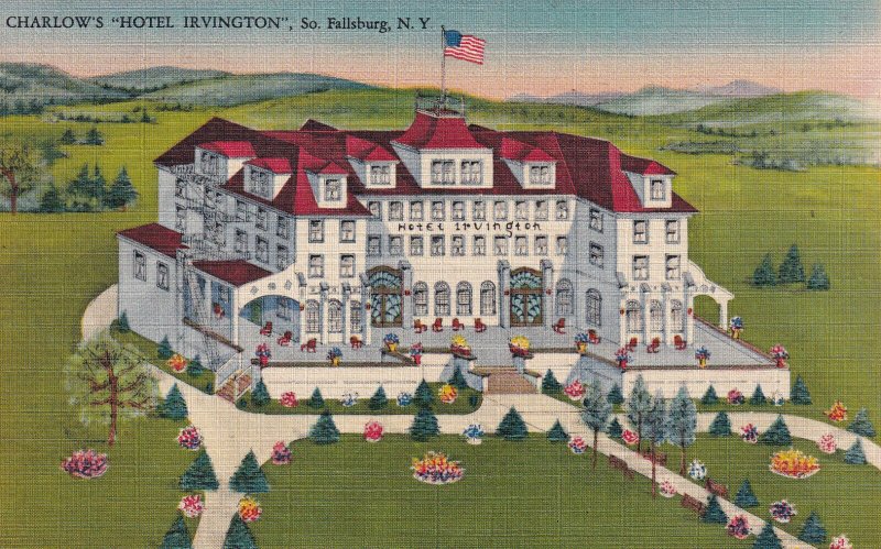 SO. FALLSBURG, New York, 1930-1940s; Charlow's "Hotel Irvington ...