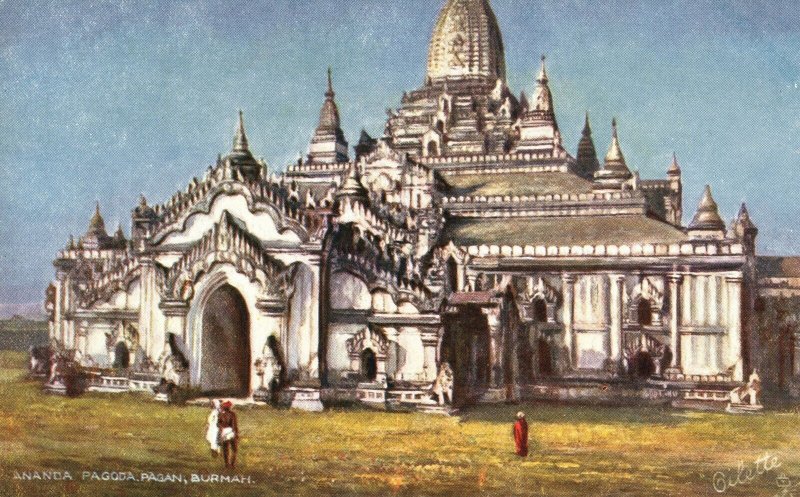 Vintage Postcard Ananda Pagoda Teak Wood Built By King Kyansitthu Pagan ...
